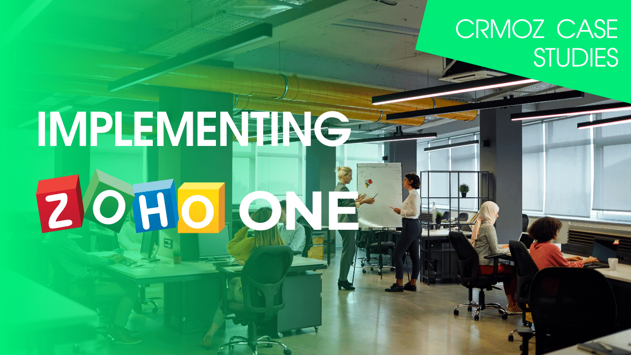 Zoho One implementation & integration for Design Company | ZOHO Partner